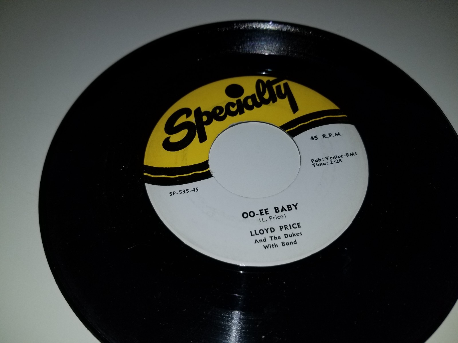 LLOYD PRICE Oo-ee Baby / Chee-Koo Baby SPECIALTY 535 REISSUE VINYL 45 7 ...
