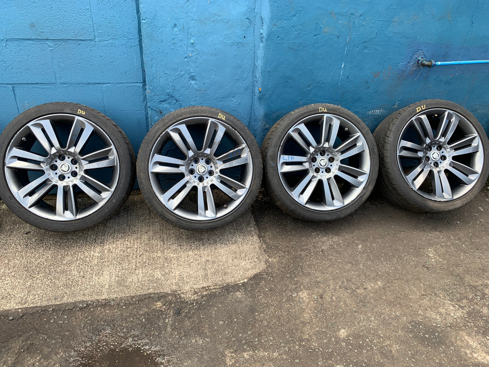 JAGUAR XK XKR 20" NEVIS SUPERCHARGED STAGGERED ALLOY WHEELS SET OF 4 9 ...