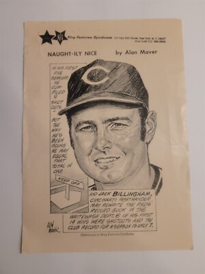 Jack Billingham 1974 Reds Alan Maver Estate KFS Proof Print RARE! | eBay