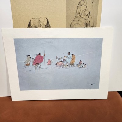 Jerome Tiger "Trail Of Tears" Art Lithograph Native American-damaged | eBay