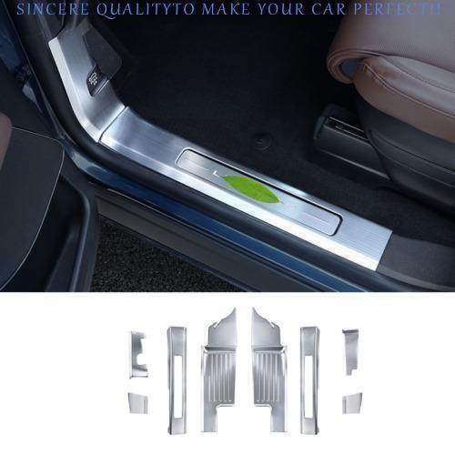 Silver Steel Door Sill Plate Scuff Cover Guard 4PC For Lincoln Aviator ...