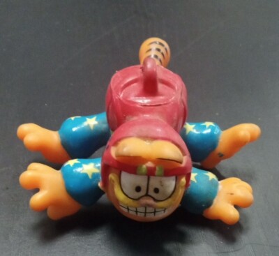 Vintage Garfield Skydiver PVC Figure Sky Diving 1970's United Features ...