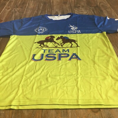 U.S Polo Association USPA Polo #3 Jersey Size 40 in Green/Blue | eBay