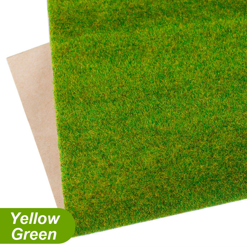 Miniature Landscape Scenery Faux Turf Fake Grass Lawn Mat for DIY Train ...