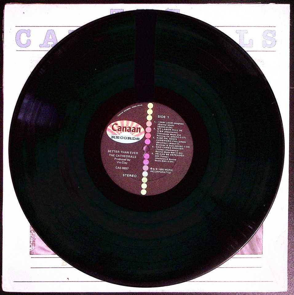 THE CATHEDRALS BETTER THAN EVER CANAAN RECORDS EXC W/SHRINK VINYL LP ...
