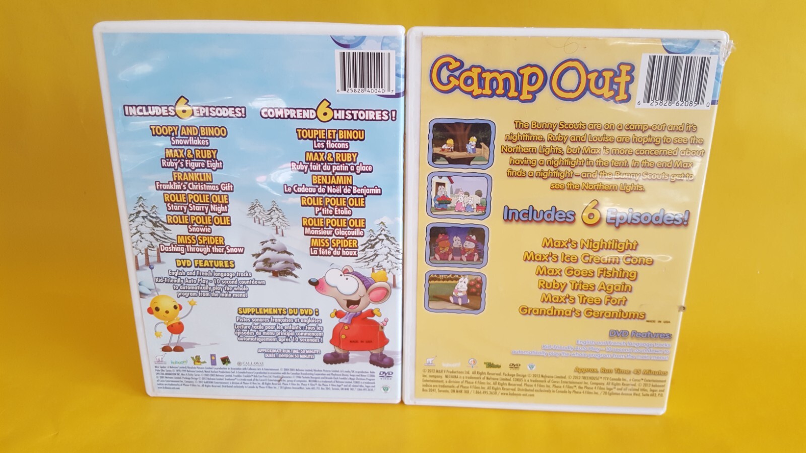 Lot of 6 Kids DVDs TreeHouse Franklin Festive Friends Max & Ruby | eBay