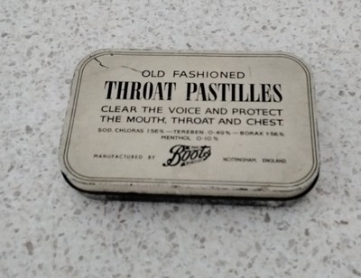 Vintage Boots Old Fashioned Throat Pastilles tin. | eBay