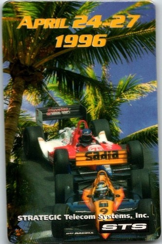 Vtg April 24-27 1996 Racing Cars STS Collector Phone Calling Card | eBay