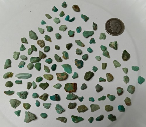100 Genuine Turquoise Chips Nuggets Small Stones Inlay Jewelry Repair ...