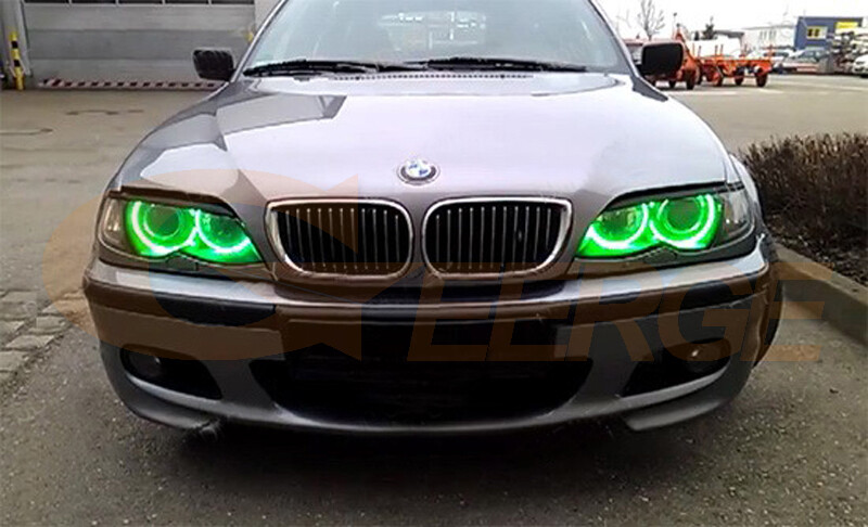 For BMW 3 Series E46 Sedan Wagon Multi Color RGB LED Angel Eyes ...