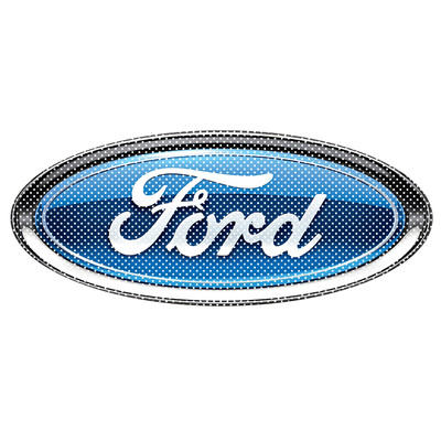 Ford Logo 12" 3M Perforated Unobstructed View Window Graphic Decorative ...