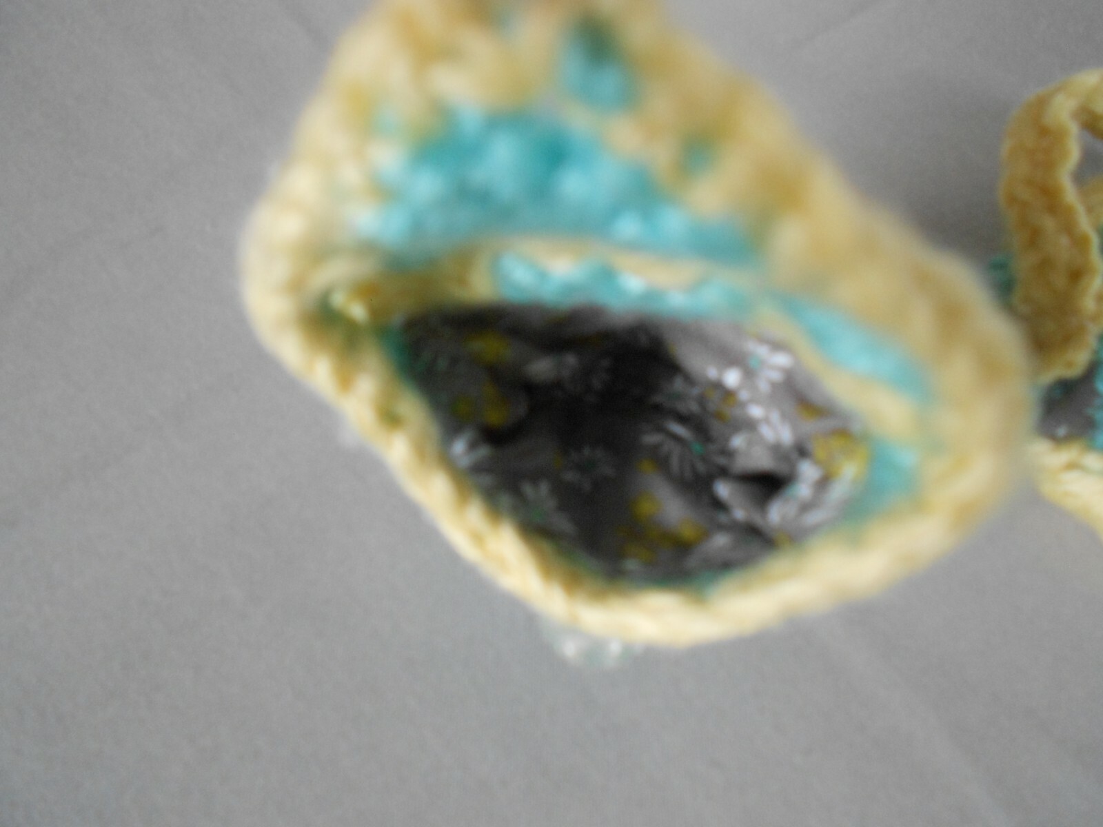 Set of 3 HandMade Mini Crocheted Key Chain Change Purse/Key Ring/Bag ...