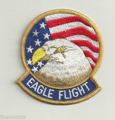 AIR FORCE F-15 EAGLE FLIGHT EMBROIDERED MILITARY PATCH | eBay