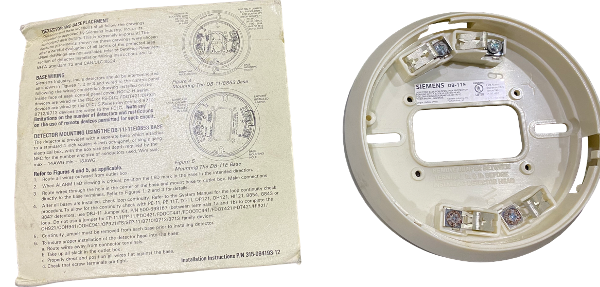 SIEMENS DB-11E Base for OP/OH/HI921 replacement of DB-11 | eBay