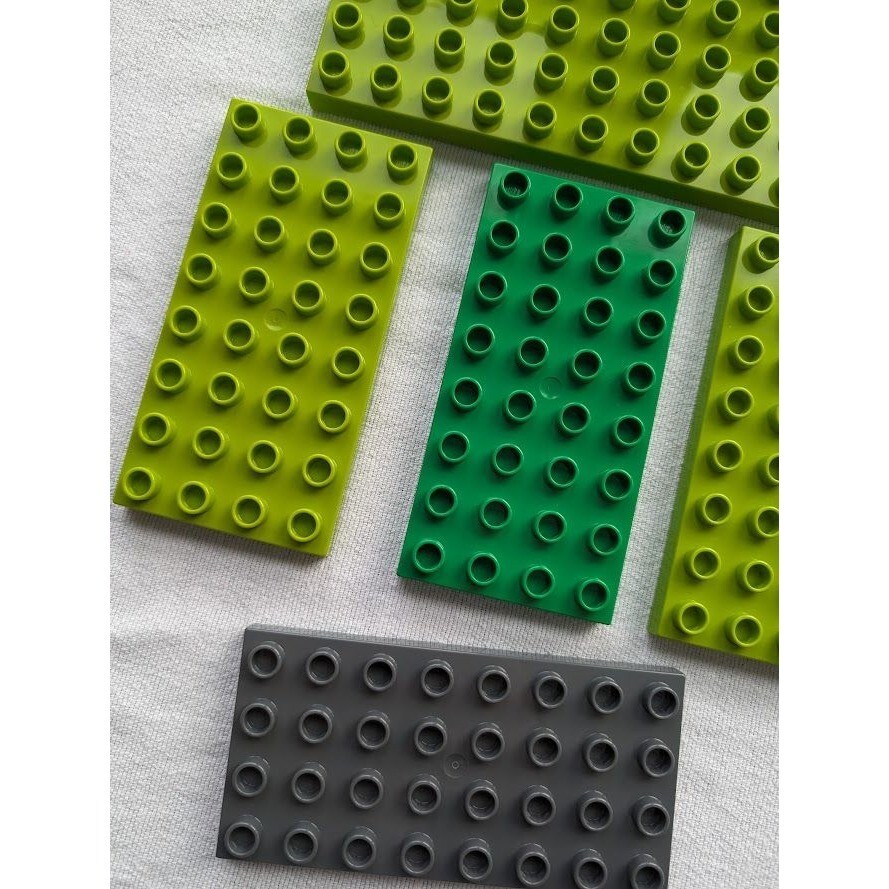 5 Lot Lego Duplo Thick Base Plates Parts Pieces 6x12 4x8 Green | eBay
