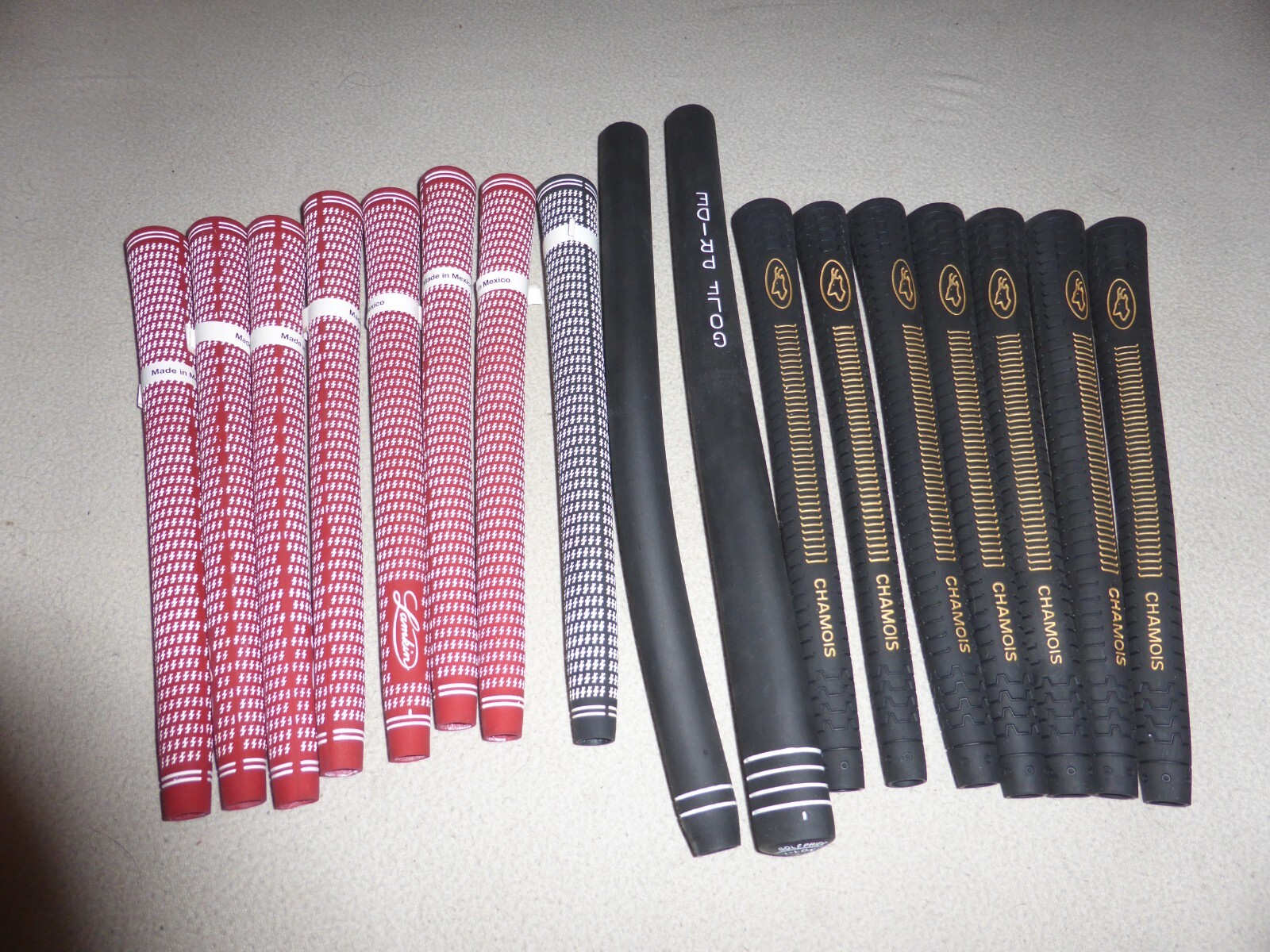 GOLF PRIDE LAMKIN CROSSLINE GRIP HANDLE LOT OF 16 JUMBO MIDSIZE X-LONG ...