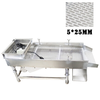 5*25mm Long strip holes Screen Stainless Linear Vibrating Screen Shaker ...