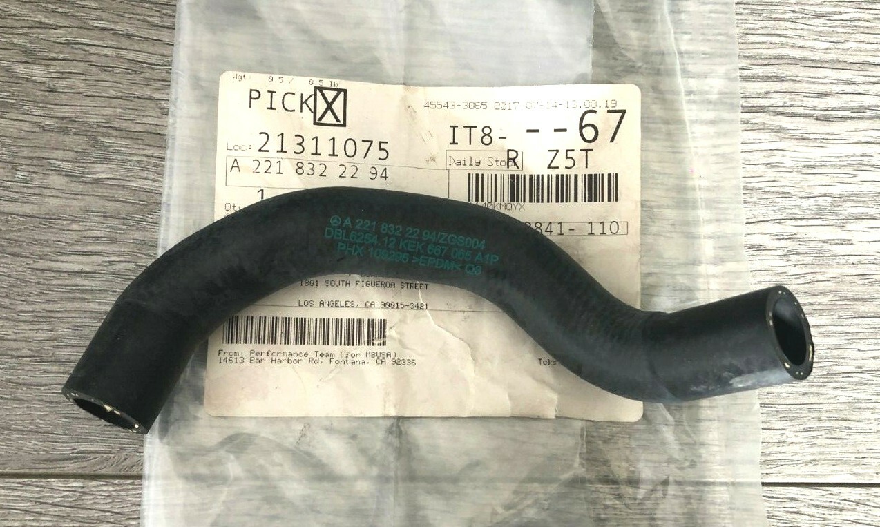 BRAND NEW MERCEDES BENZ HEATER HOSE, PART# 2218322294, GENUINE OEM | eBay
