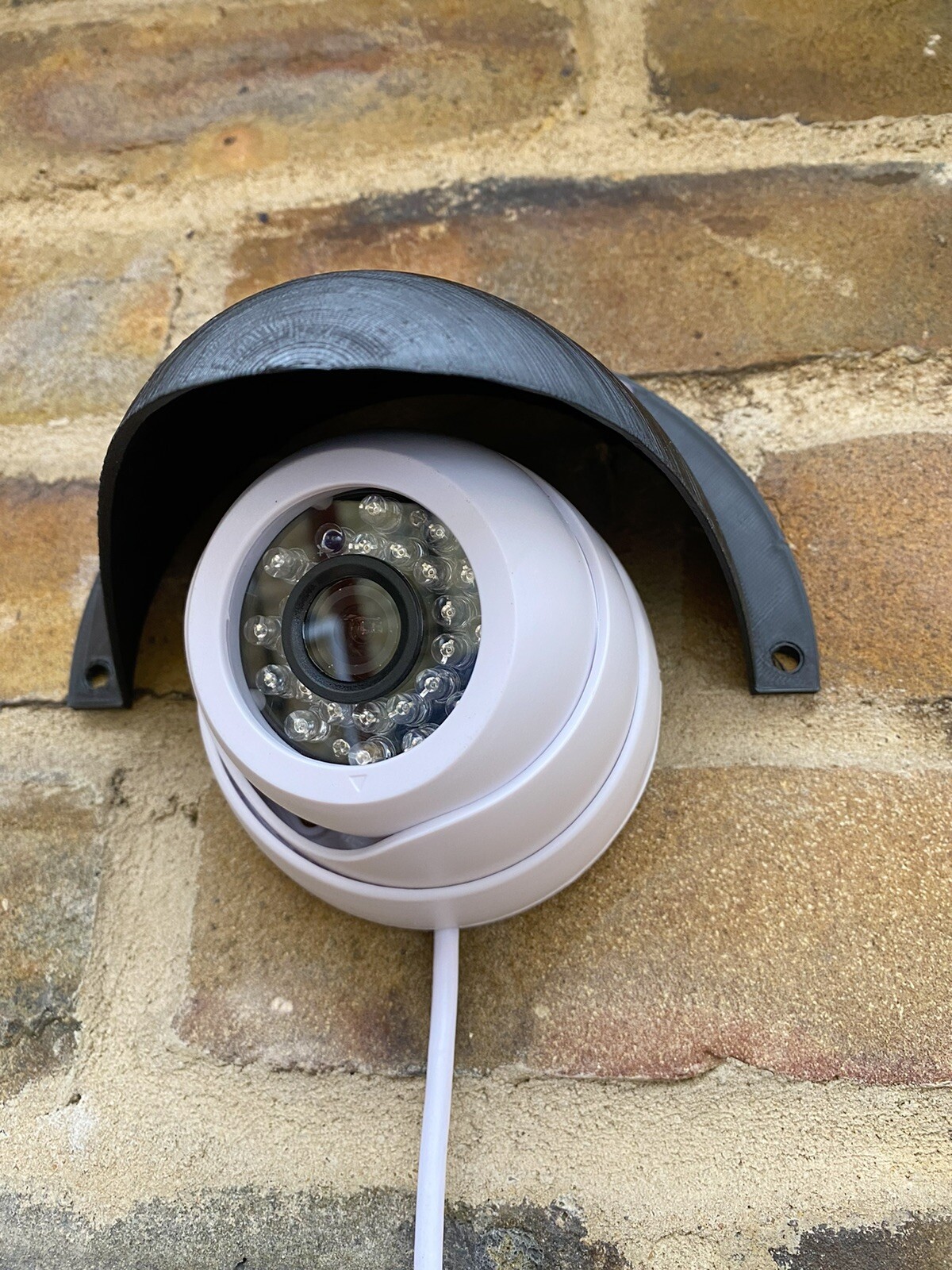 Rain Sun Shield Weather Cover Anti Glare CCTV Turret Dome Cameras UK ...