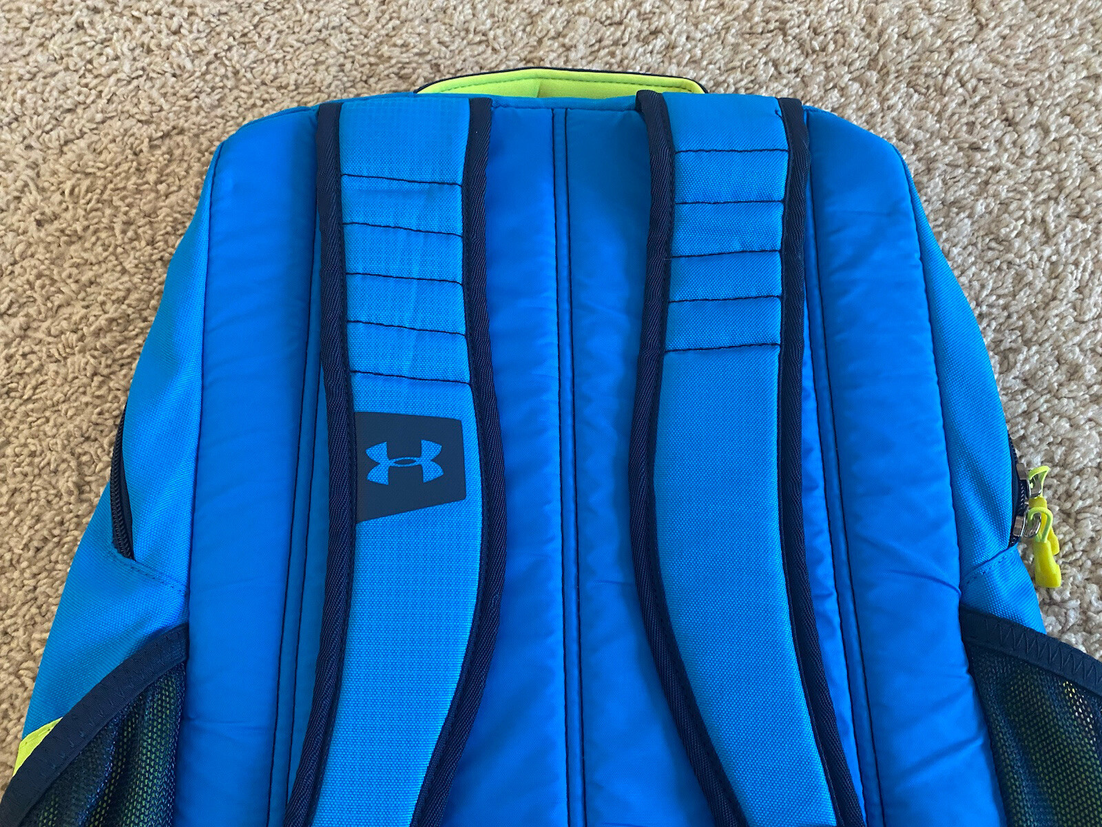 Rare Blue & Neon Yellow Under Armor Storm Gym School … - Gem
