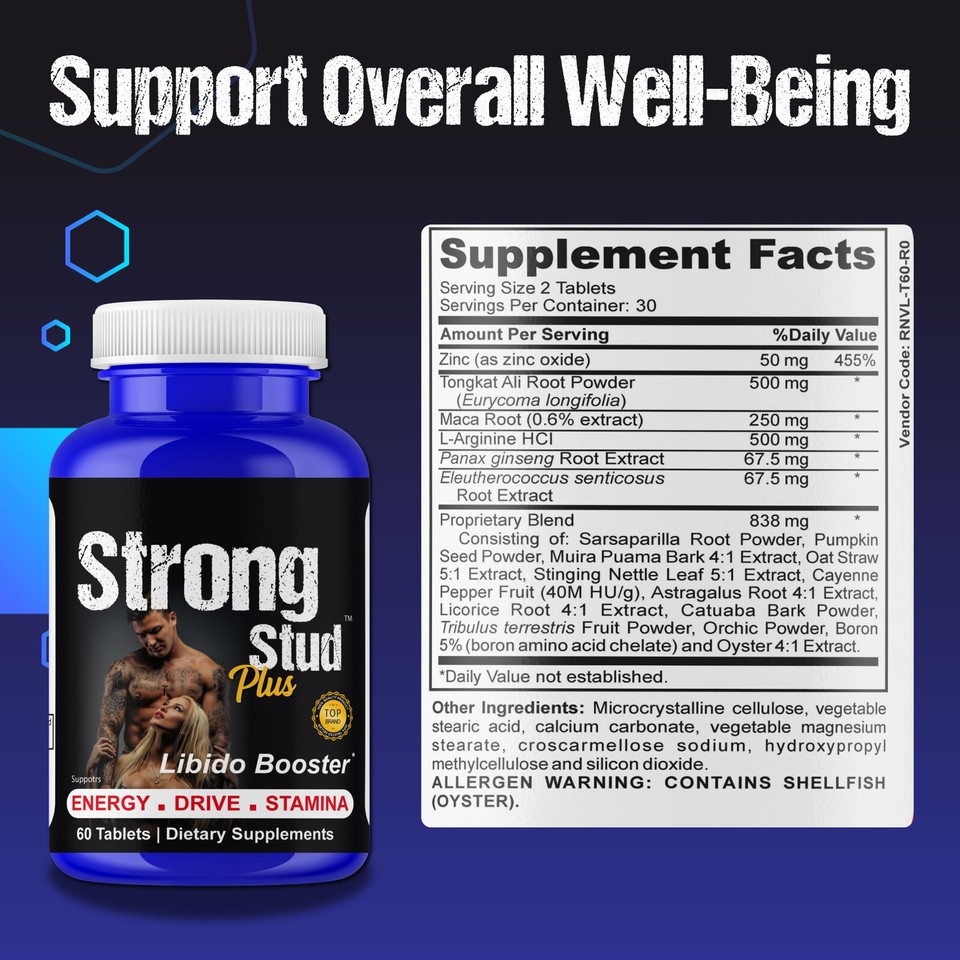 Powerful Testosterone Booster for Men | Libido, Vitality & Stamina ...