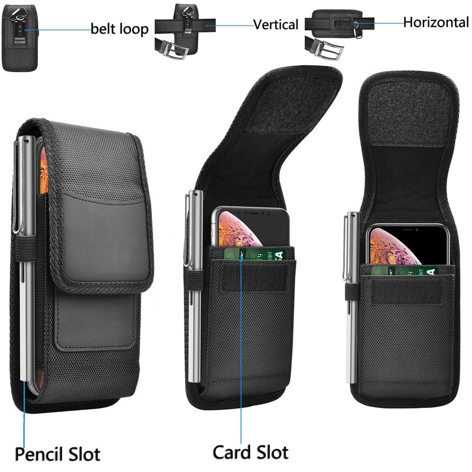 Nylon Belt Clip Holster Carrying Pouch Case For Samsung Galaxy S25+/S25 ...