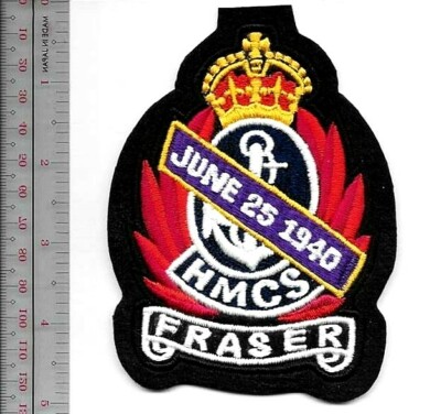 Canada Royal Navy RCN WWII HMCS Fraser H048 Destroyer River NO TARIFF ...