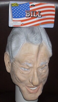 Vintage Fright Factory American President Bill Clinton Political Mask ...