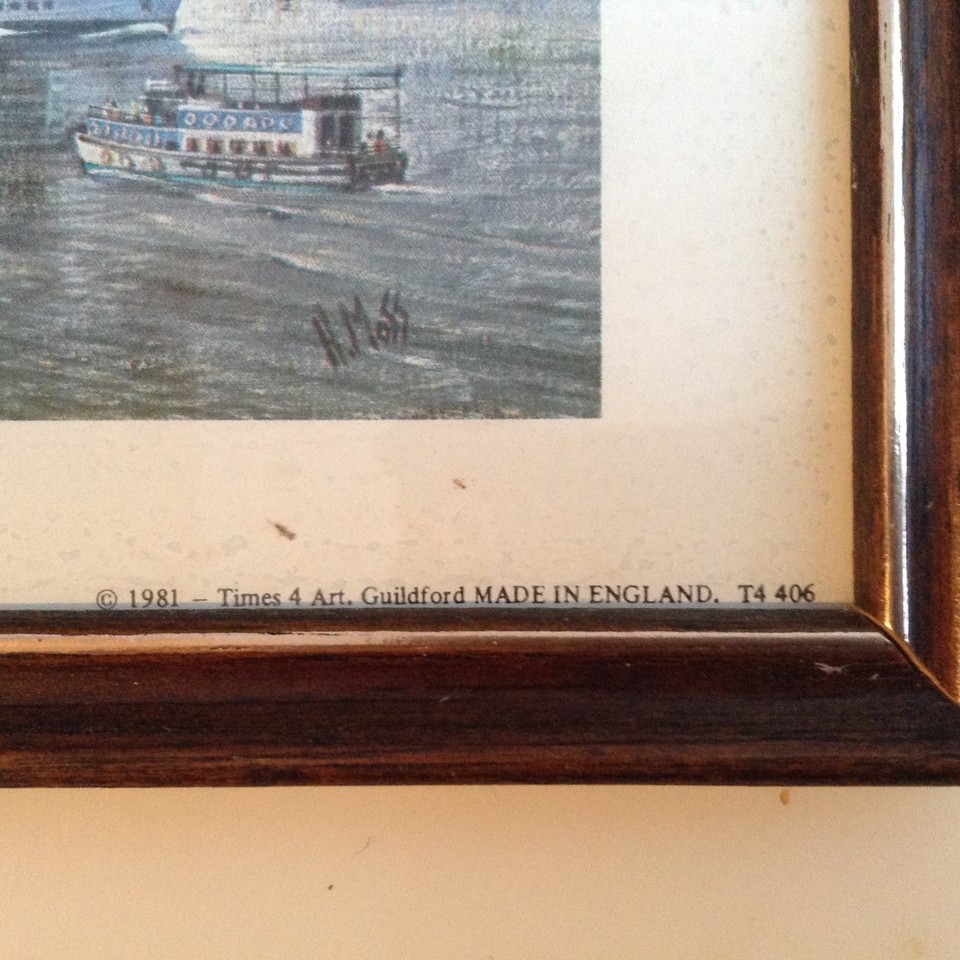 H. Moss London "Tower Bridge" Framed Print Times 4 Art Guildford | eBay