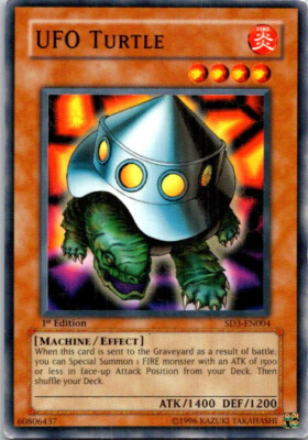 UFO Turtle SD3-EN004 Yu-Gi-Oh! Moderate Play 1st Edition | eBay