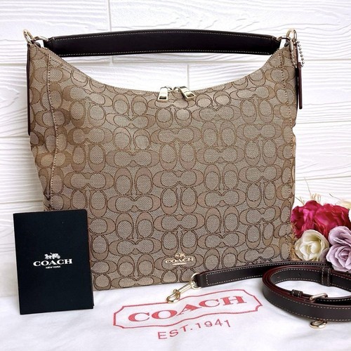 Level COACH 2way Shoulder Bag Large Capacity Storage Bag Canvas 9a | eBay