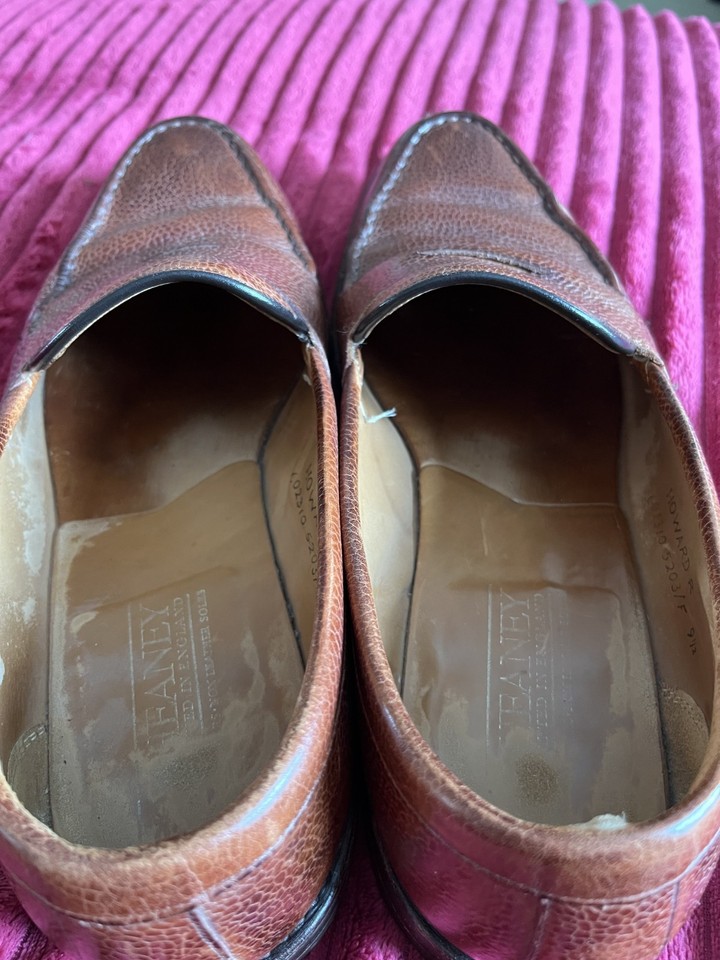 Cheaney Howard R Loafer in Mahogany Grain Leather, 9 1/2, used, fair ...