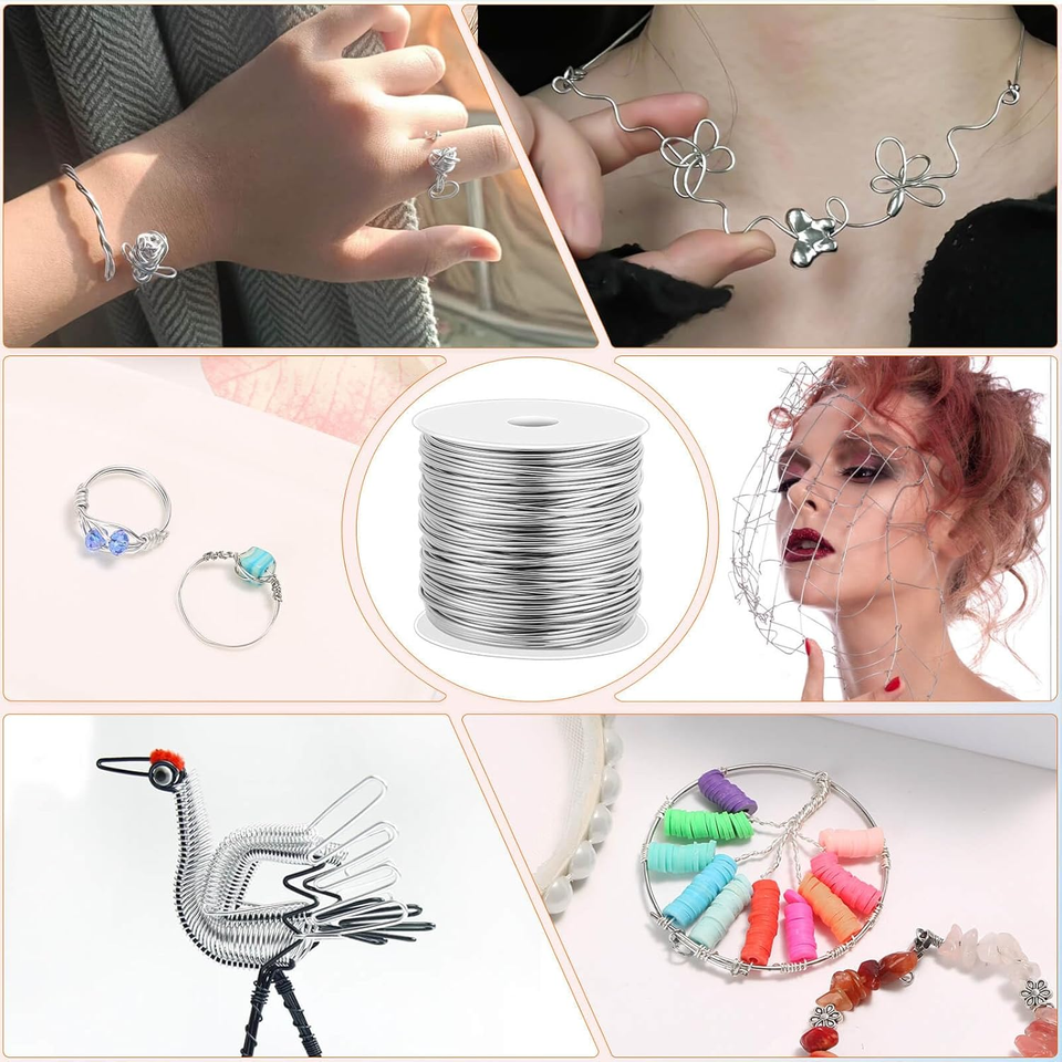 18 Gauge Stainless Steel Wire, 1Mm Bailing Wire for Jewelry Making and ...
