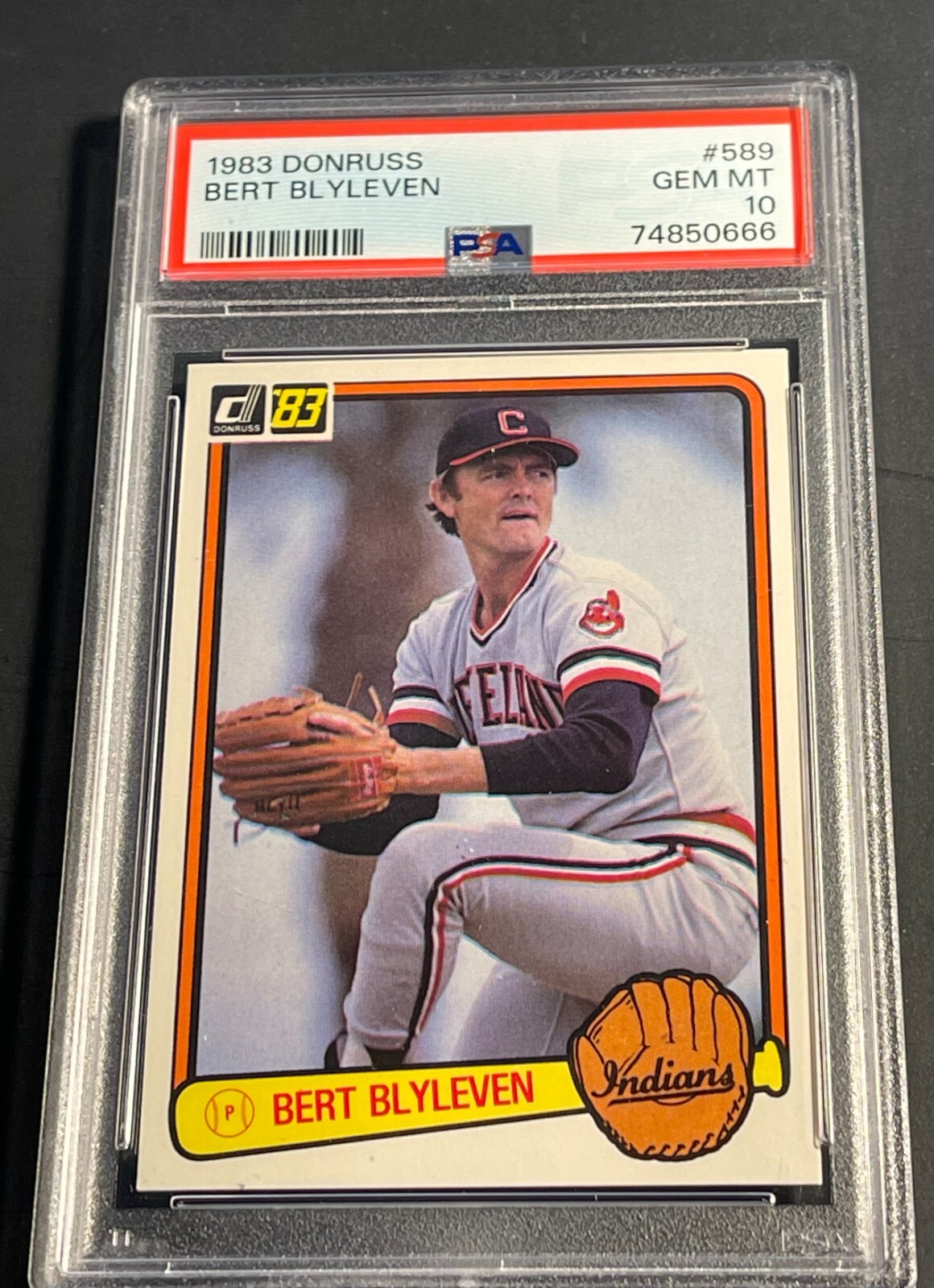 1983 BERT BLYLEVEN DONRUSS #589 PSA 10 INDIANS HOF NEW SLAB (666) | eBay