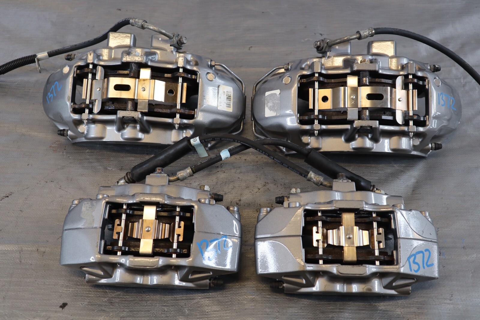 2016 CADILLAC ATS-V SEDAN OEM BREMBO BRAKE CALIPERS & ROTORS *SCRATCHES ...