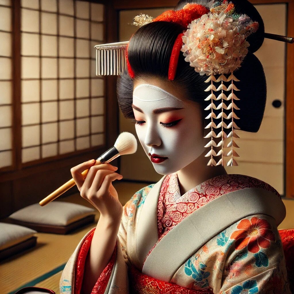 Oshiroi Pure White Finishing Face Powder Japanese Geisha Maiko Kabuki ...