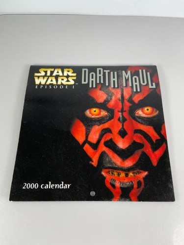Star Wars Episode I: Darth Maul 18 Month Collectible Calendar July 1999 ...