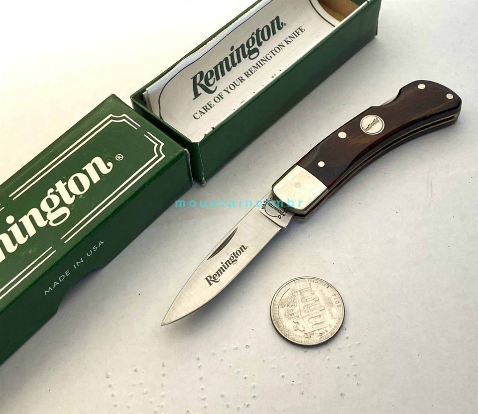 Remington USA RARE R5-W Gentleman's Lockback 5.3/3.1/2.2 Wood Handle ...