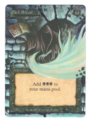 Dark Ritual Revised Altered Full Art MTG Magic Commander EDH Old School ...