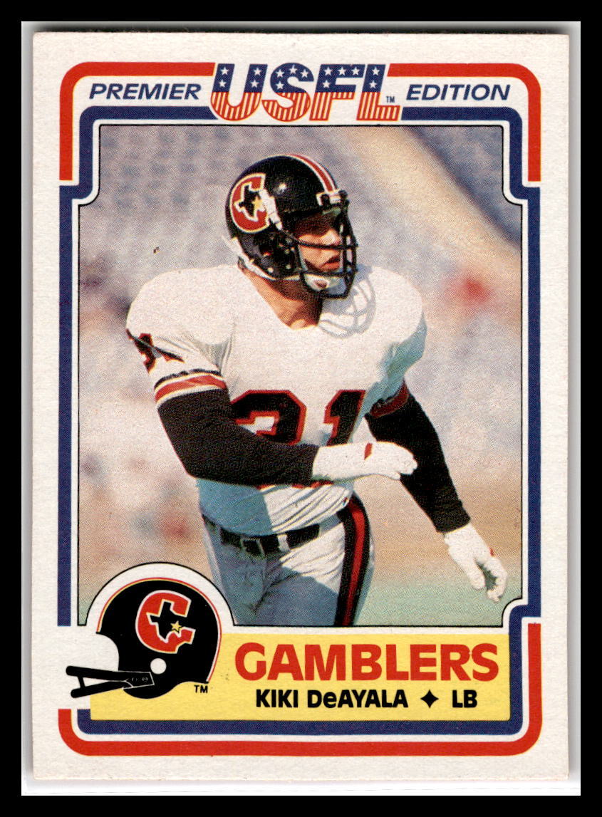 1984 Topps USFL #33 Kiki Deayala Houston Gamblers | eBay