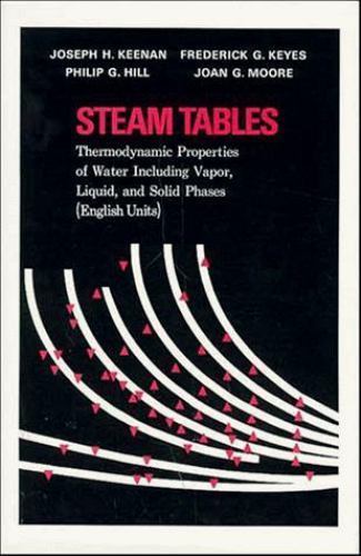 Steam Tables : Thermodynamic Properties of Water Including Vapor ...