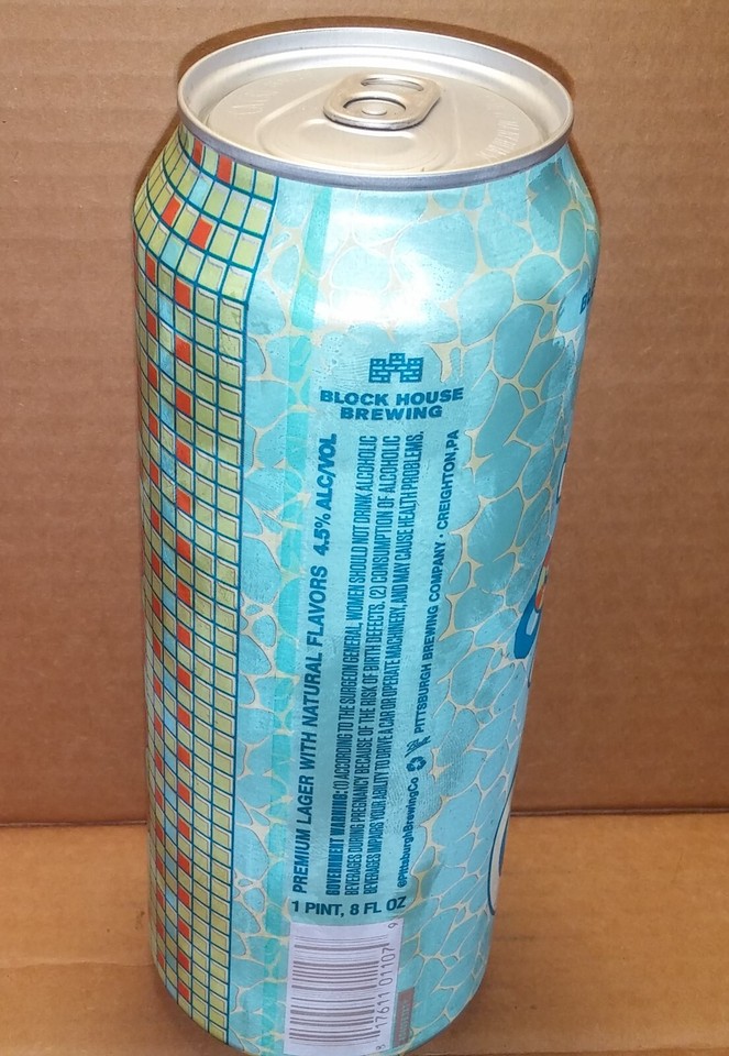 Poolside Pineapple-Lemon Shandy 24oz beer can 2024 Pittsburgh Brewing ...