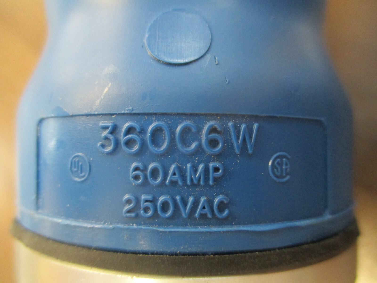 Hubbell Connector 360C6W 60A 250V Used | eBay
