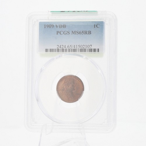 1909 One Cent Lincoln Wheat VDB Copper Penny Philadelphia Mint PCGS ...