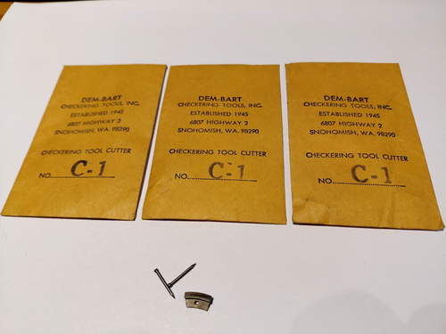 3 Dem-Bart Checkering Tool Cutters # C-1 | eBay