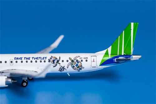 JC Wings Bamboo Airways Save the turtles Livery Emb-190LR OY-GDB 1:400 ...