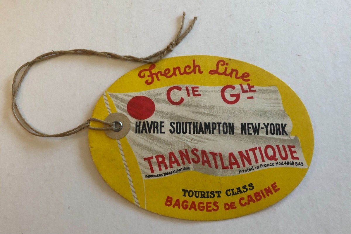 Vintage French Luggage Tags