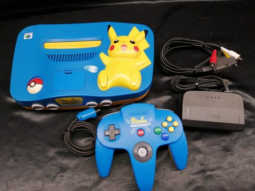 Nintendo 64 N64 Pikachu Blue & Yellow console retro game pokemon ...
