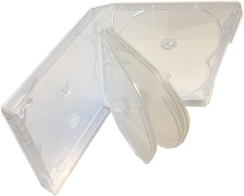 1 New 25Mm Clear DVD Case Hold 10 Discs with Flap Trays 7445001971936| eBay