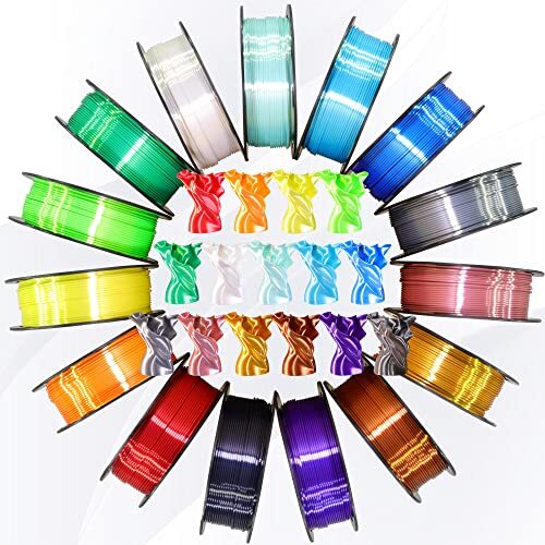 Silk Sapphire Blue Shiny PLA 3D Printing Filament, 1KG 2.2Lbs Silk ...